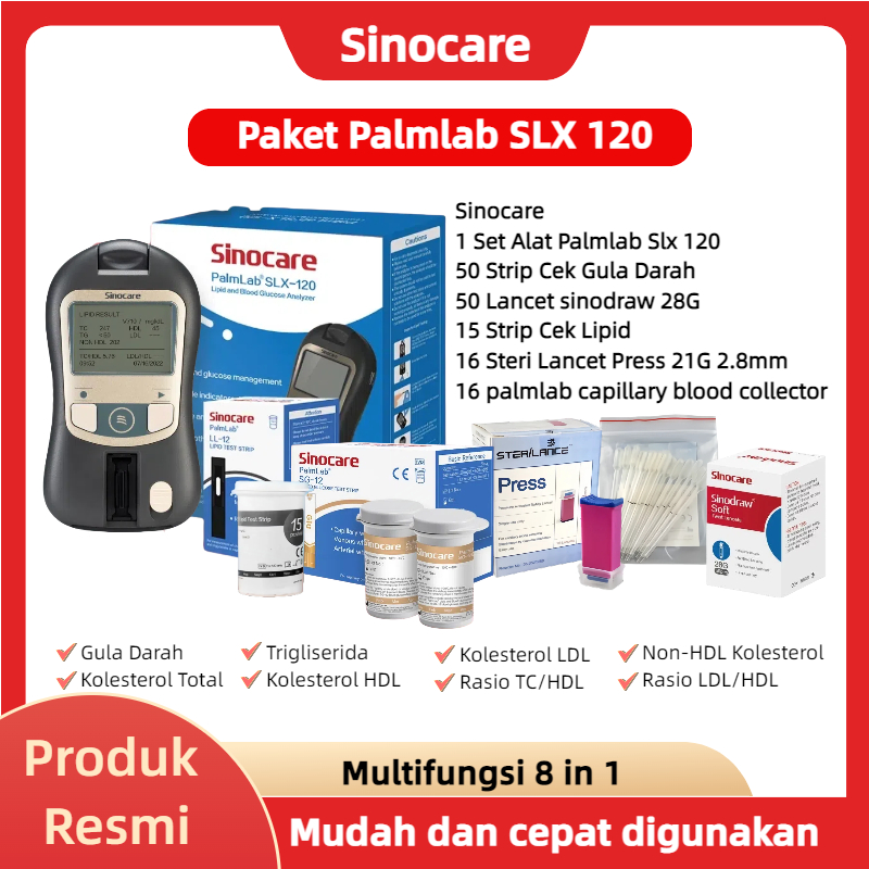 Jual Alat Ukur Cek Lipid 8-in-1 Kolesterol Trigliserida HDL LDL Gula ...