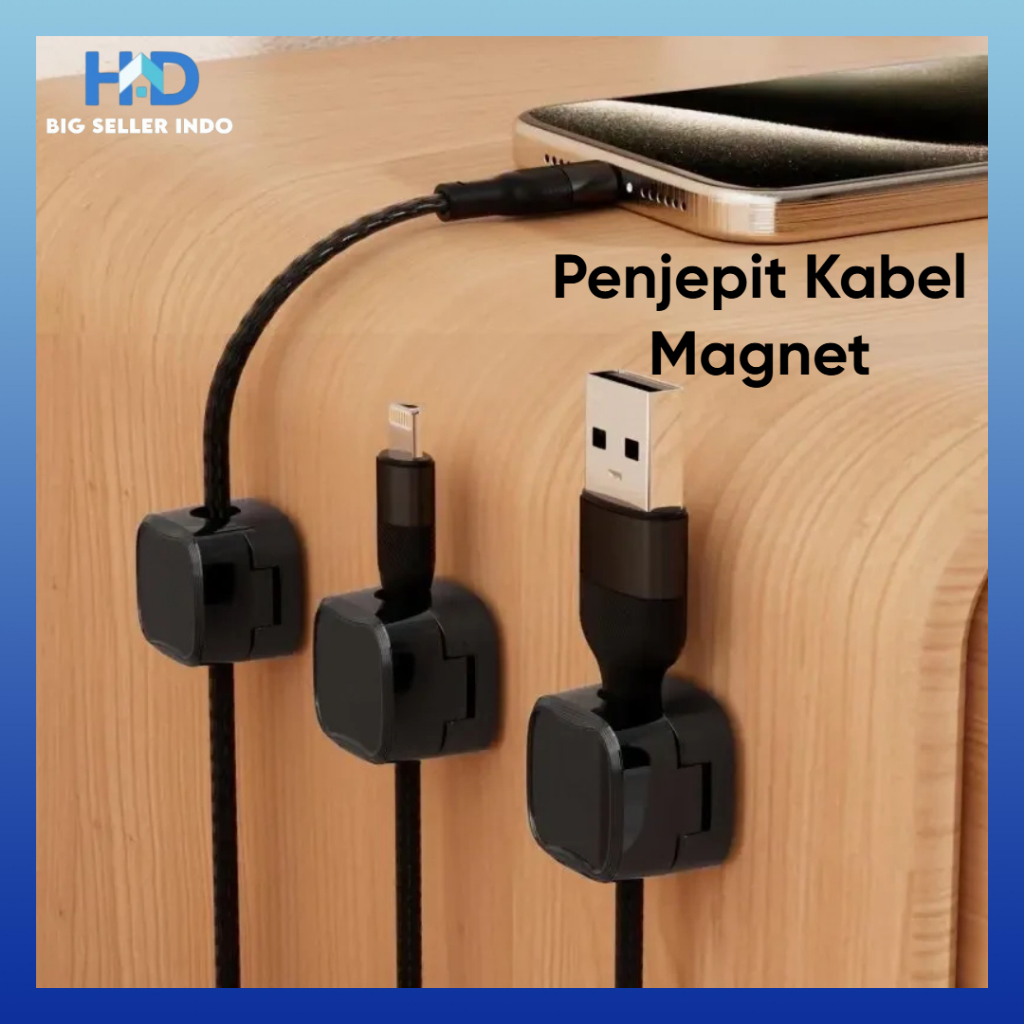 Jual BS Penjepit Kabel Magnet Perapih Holder Multifungsi Kabel Holder ...