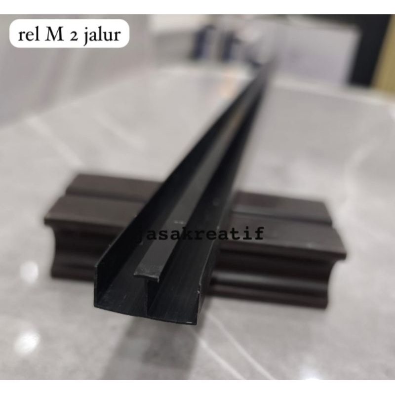 Jual Lis Rel Sleding 2 Jalur Aluminium Kolong Dapur Sleding | Shopee ...
