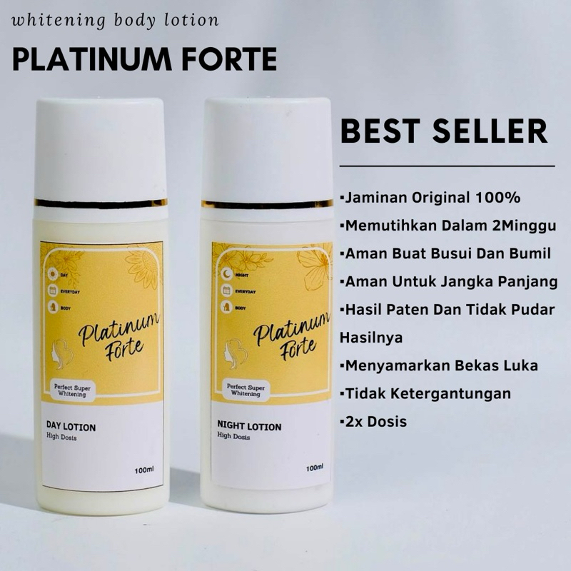 Jual [ORIGINAL] HB PLATINUM FORTE HANDBODY LOTION PEMUTIH BADAN DOSTING EXTRA WHITENING DOSIS ...