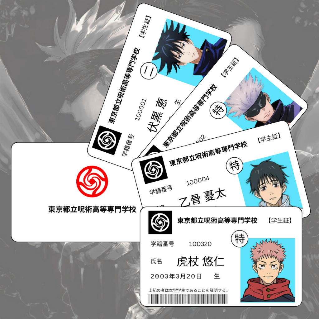 Jual ID Card Jujutsu Kaisen ID Student Anime JJK | Shopee Indonesia