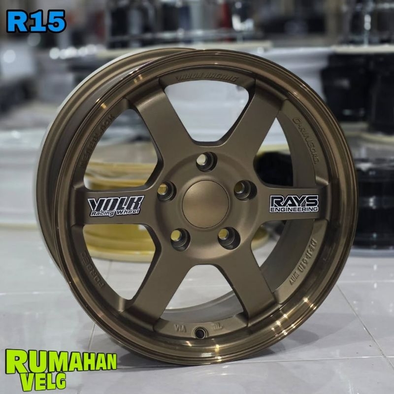 Jual velg mobil racing r15 VOLKRAYS TE37 LEBAR 7 ET 38 velg ring 15 ...