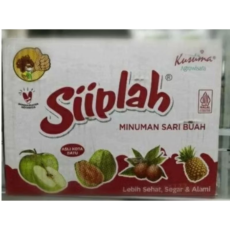 Jual minuman sari apel Kusuma siiplah 120 ml. 1 dos isi 32bj. oleh oleh ...