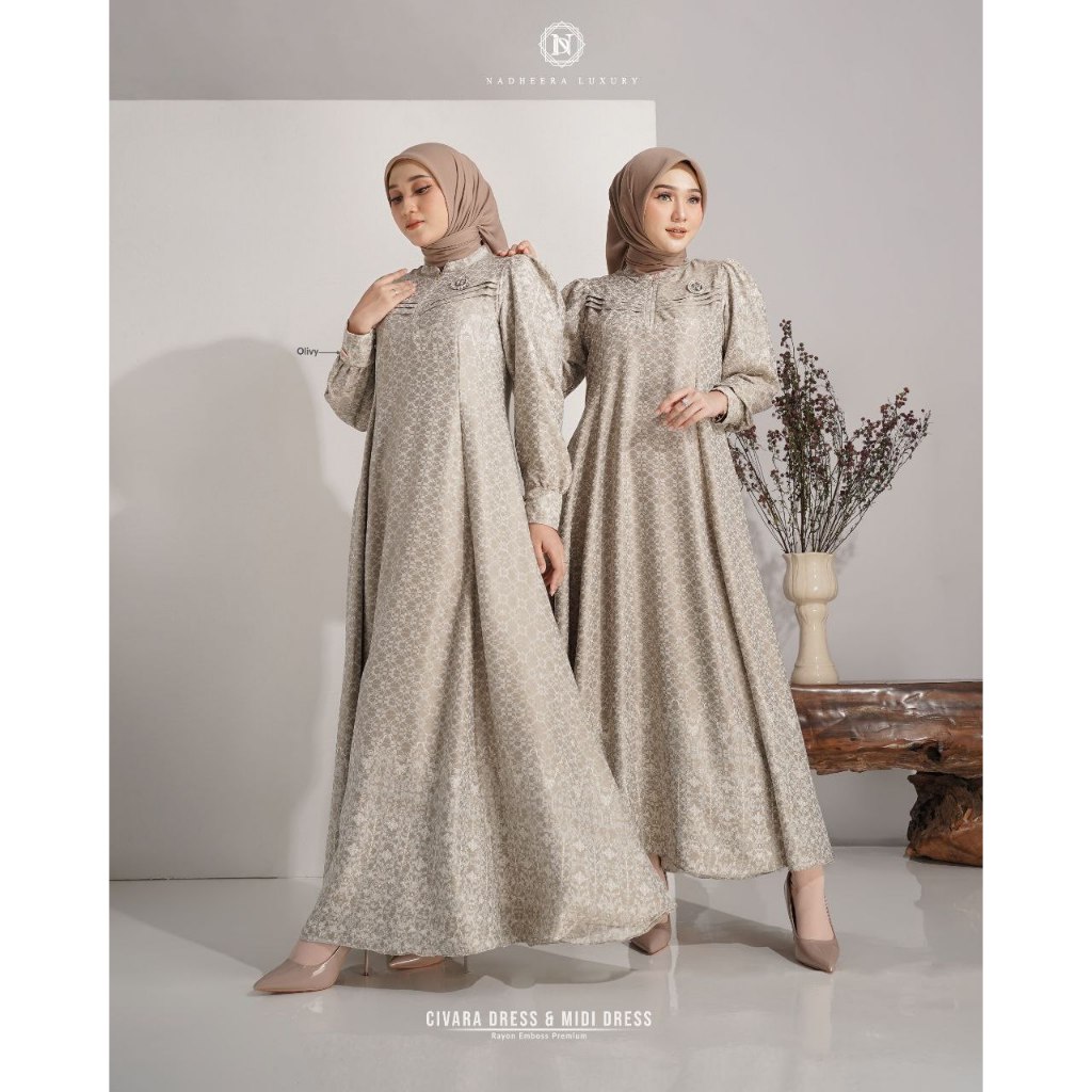 Jual [PROMO BIG SALE DISKON NAADHEERA LUXURY] CIVARA DRESS by NADHEERA ...
