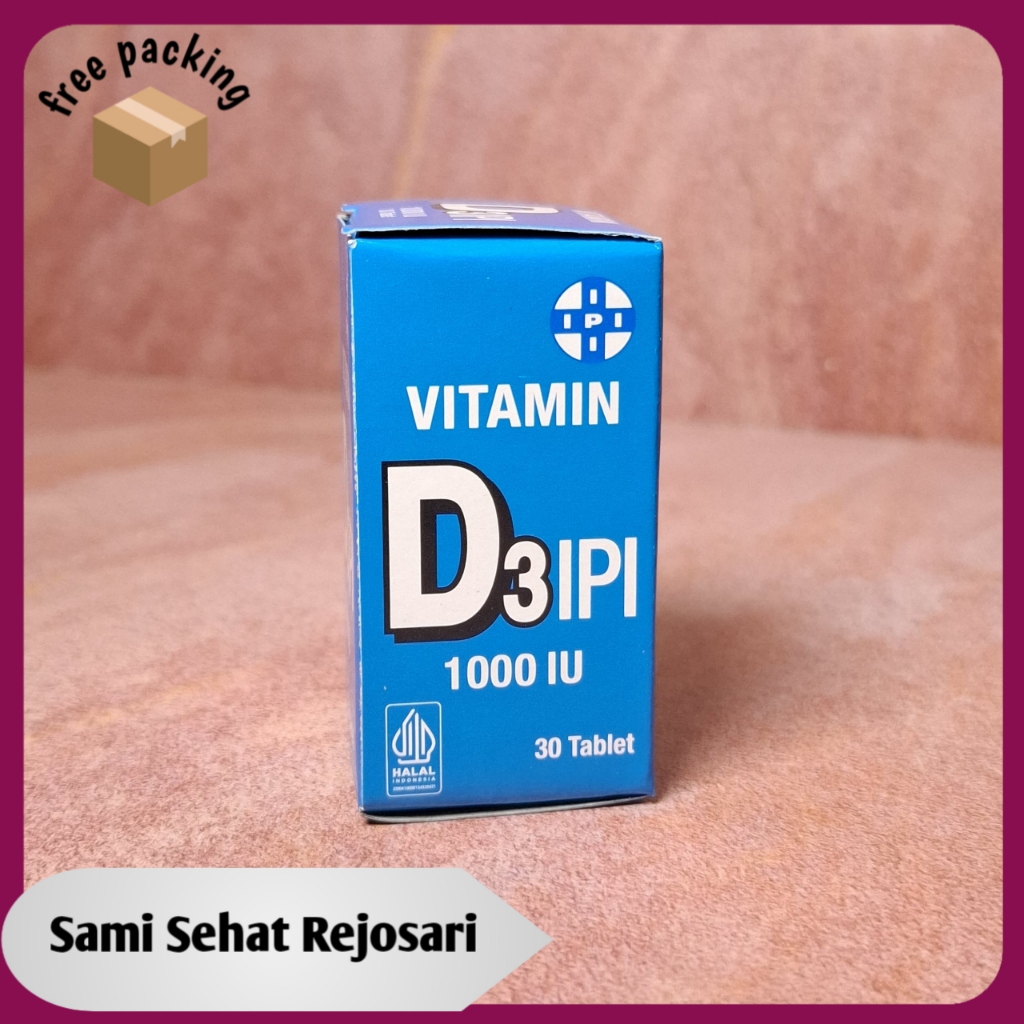Jual 1 Botol IPI VITAMIN D3 1000 IU 30 TABLET | Shopee Indonesia