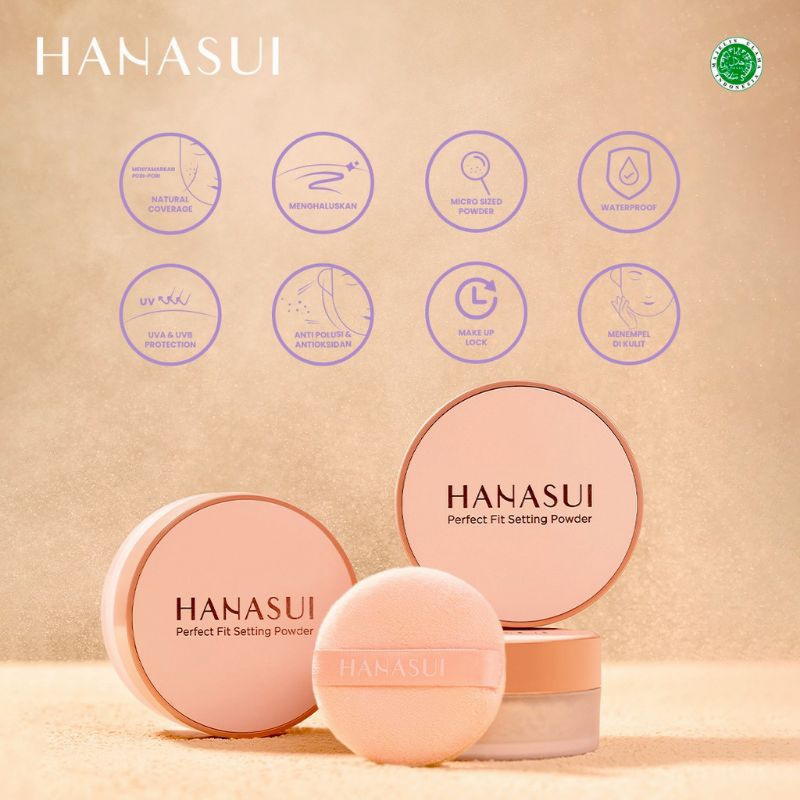 Jual Hanasui Perfect Fit Setting Powder (bedak tabur) | Shopee Indonesia