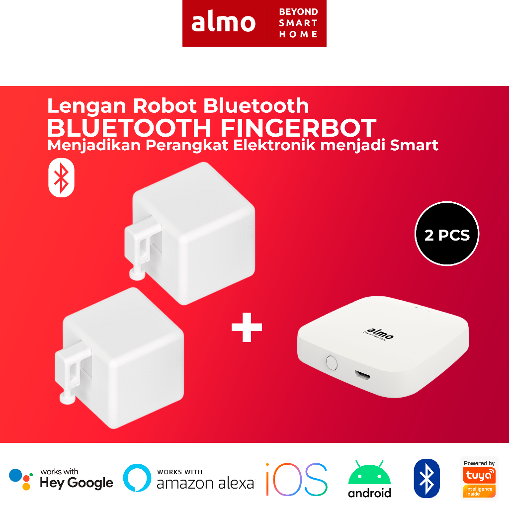 Jual ALMO Tuya Bluetooth BLE Fingerbot Dengan Bluetooth Gateway Android IOS | Shopee Indonesia