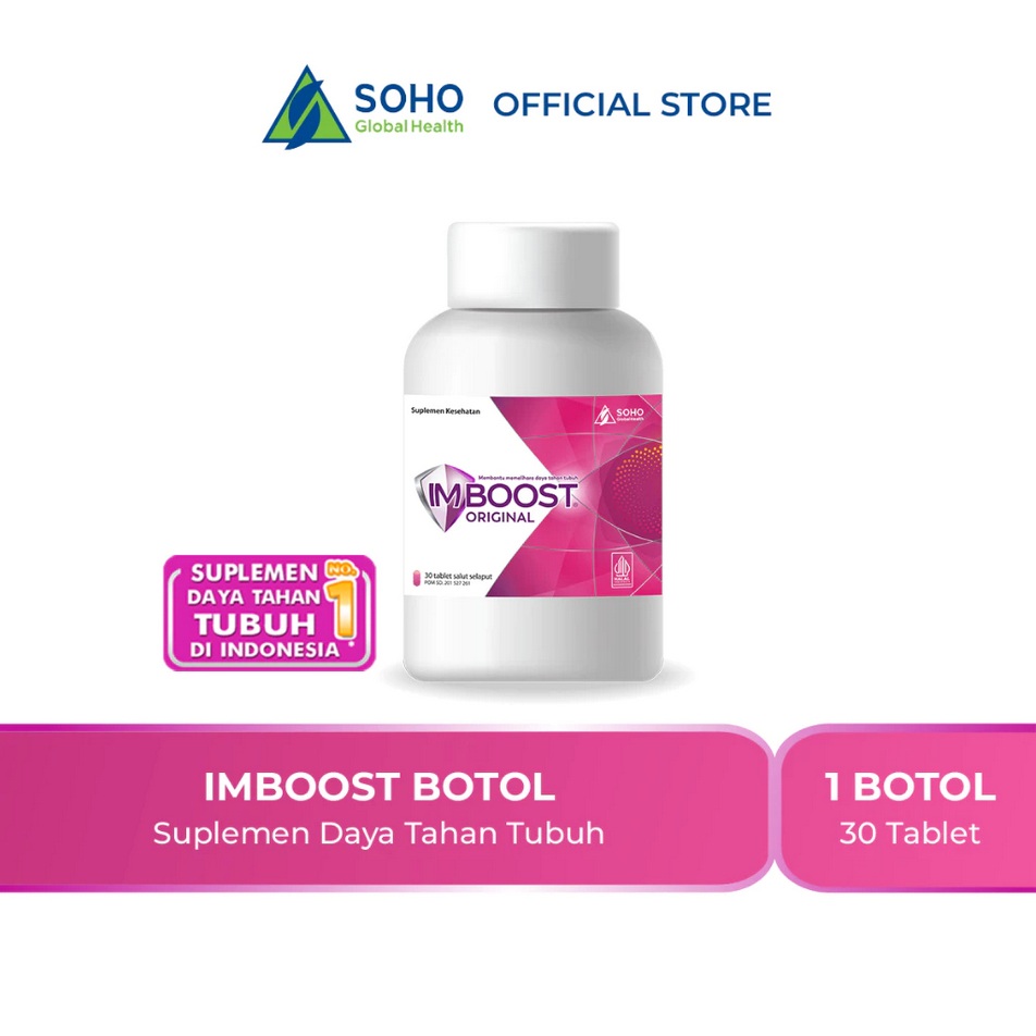 Jual IMBOOST TABLET BOTOL - ISI 30 TABLET | Suplemen Daya Tahan Tubuh ...