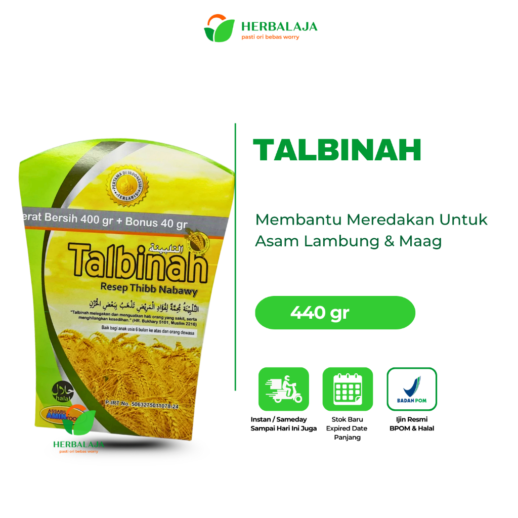 Jual TALBINAH Bubur Tepung Gandum Talbinah Resep Thibb Nabawy Maag ...