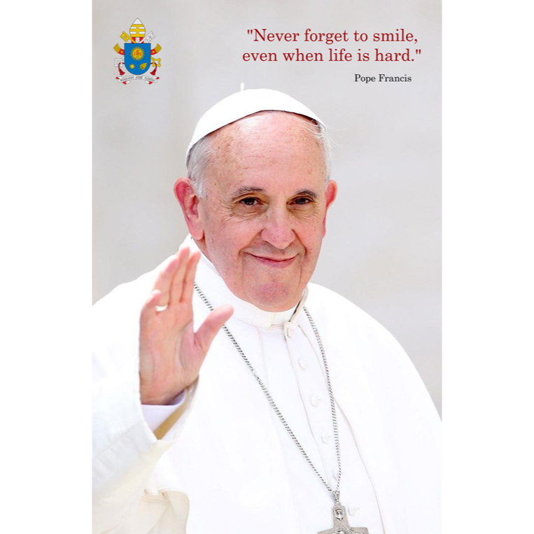 Jual Poster Pope Francis Quote 3 | Shopee Indonesia