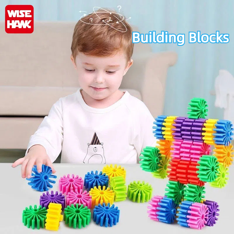 Jual WISEHAWK Mainan Edukasi Anak Susun Balok Brick Balok Blok Bangunan ...