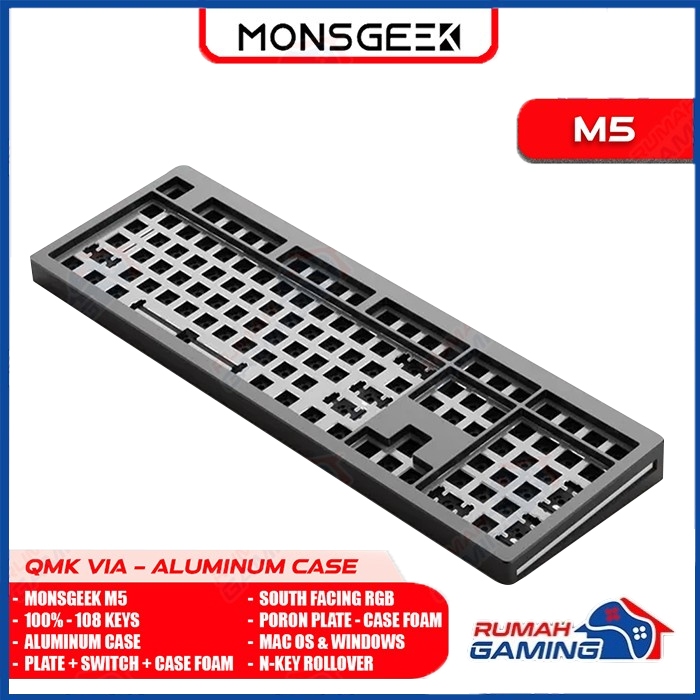 Jual MONSGEEK M5 X AKKO - 100% - Rgb - Alumunium - Via - Mechanical ...