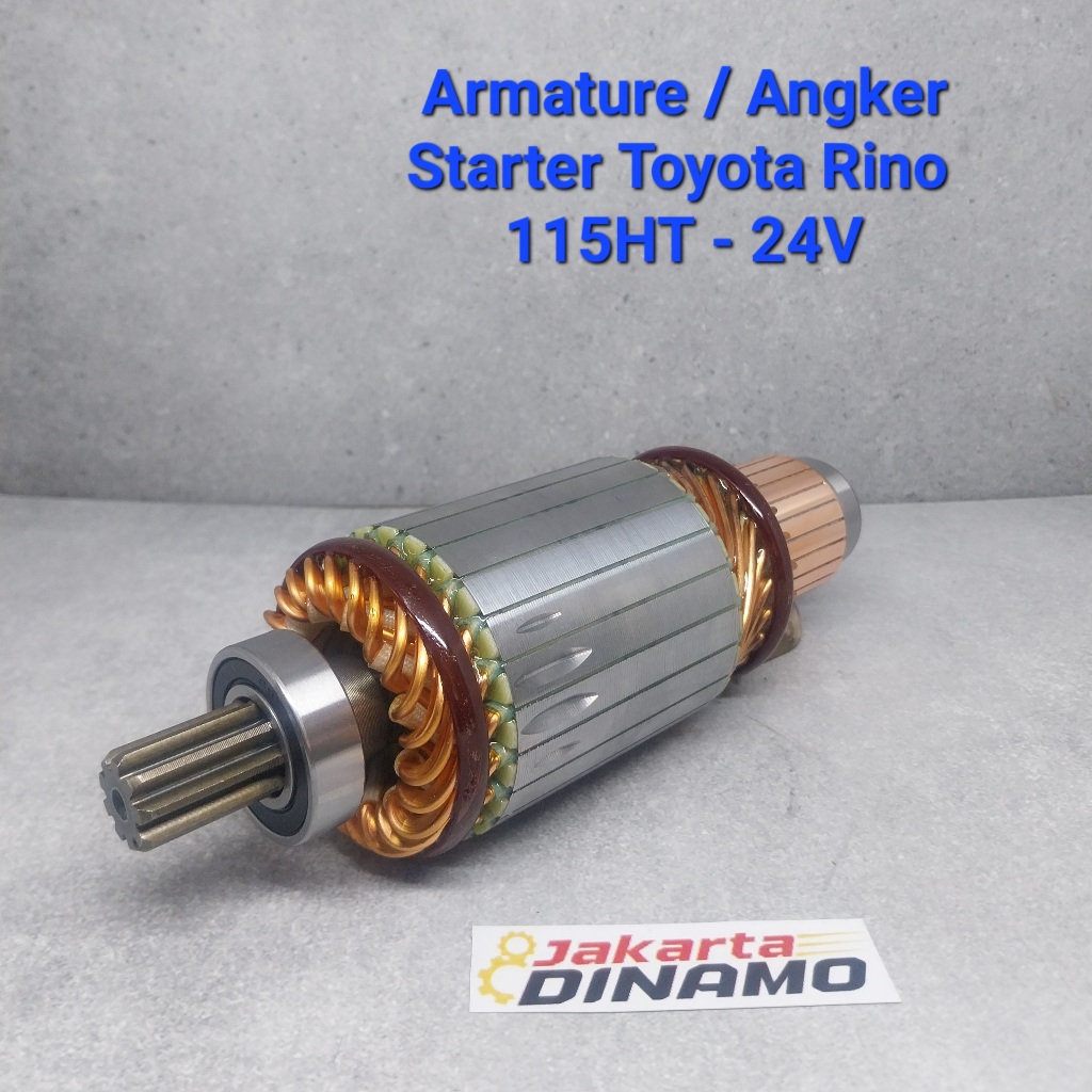 Jual Armature Starter / Angker Starter Toyota Dyna Rino 115HT 24V ...
