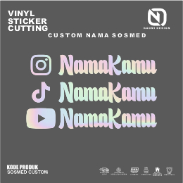 Jual STICKER STIKER HOLOGRAM CUTTING CUSTOM BISA REQUEST!! Sticker Nama ...