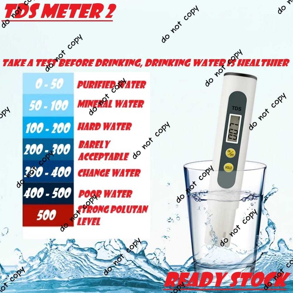 Jual TDS meter 2 digital alat ukur ppm alau ukur air hidroponik TDS ...