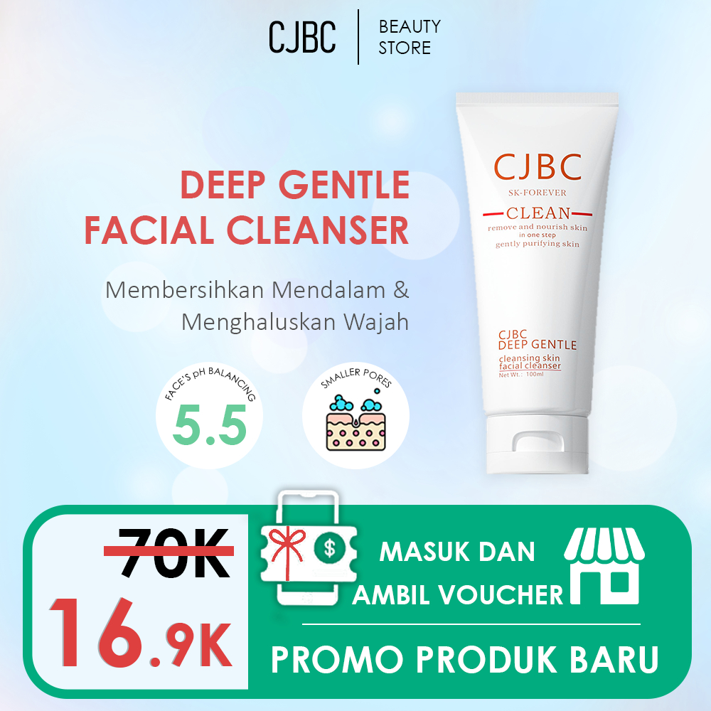 Jual CJBC Deep Gentle Cleansing Facial Cleanser – 1-Step: Removes ...