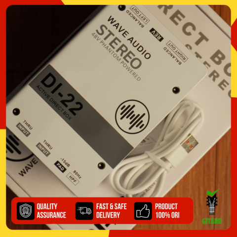 Jual Wave Audio Direct Box Wave DI 22 DI22 Active Stereo Original ...