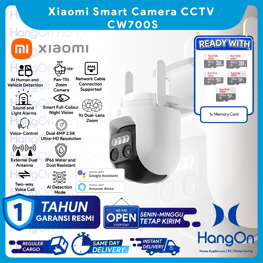 Jual Xiaomi CW700S CCTV Smart Camera Outdoor Indoor With Sound and Light Alarm | 9x Dual-Lens ...