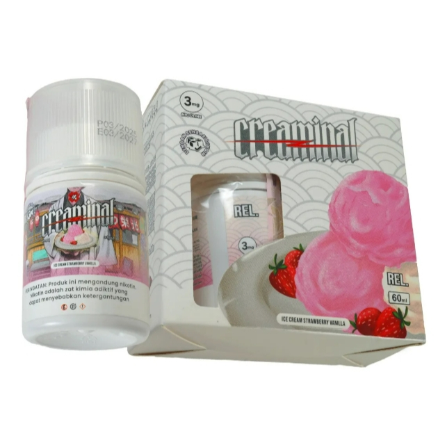 Jual Creaminal Ice Cream Strawberry Vanilla 60ml by Badass x Unwise ...