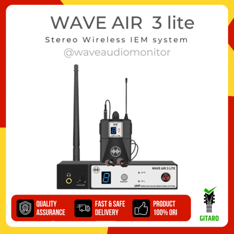Jual Wave Air 3 Lite Wireless IEM System Stage Panggung Wave Audio ...