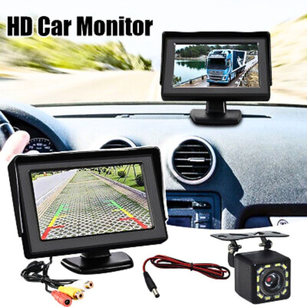 Jual Taffware Monitor Parkir Mobil 5 Inch Rear View TFT LCD 5 Inch ...