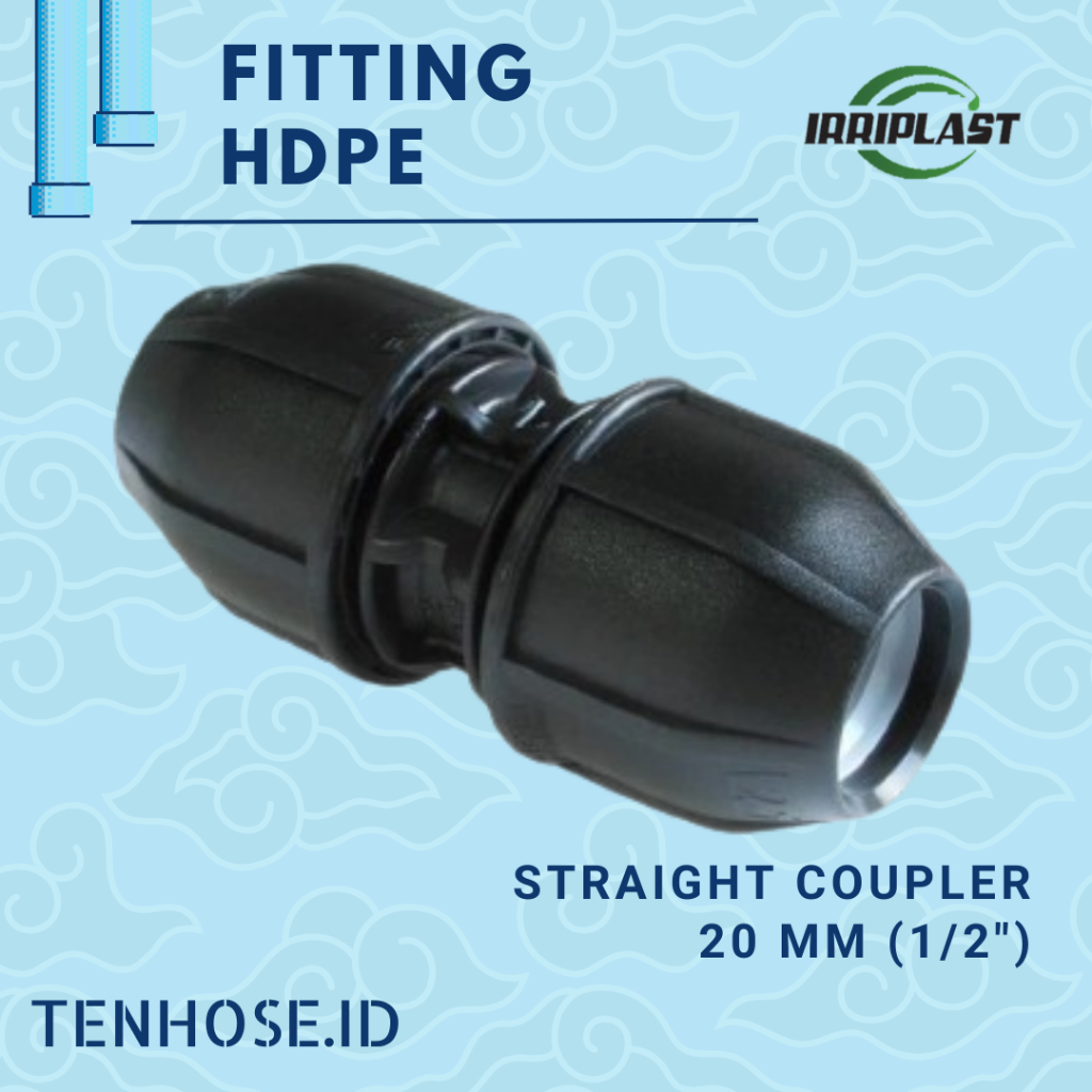 Jual Straight Coupler Ukuran 20 MM (1/2" Inch) Fitting HDPE | Shopee ...