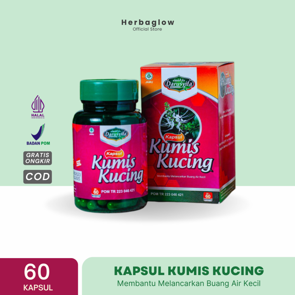 Jual Kapsul Kumis Kucing Darusyifa Membantu Atasi Kencing Batu, Infeksi ...