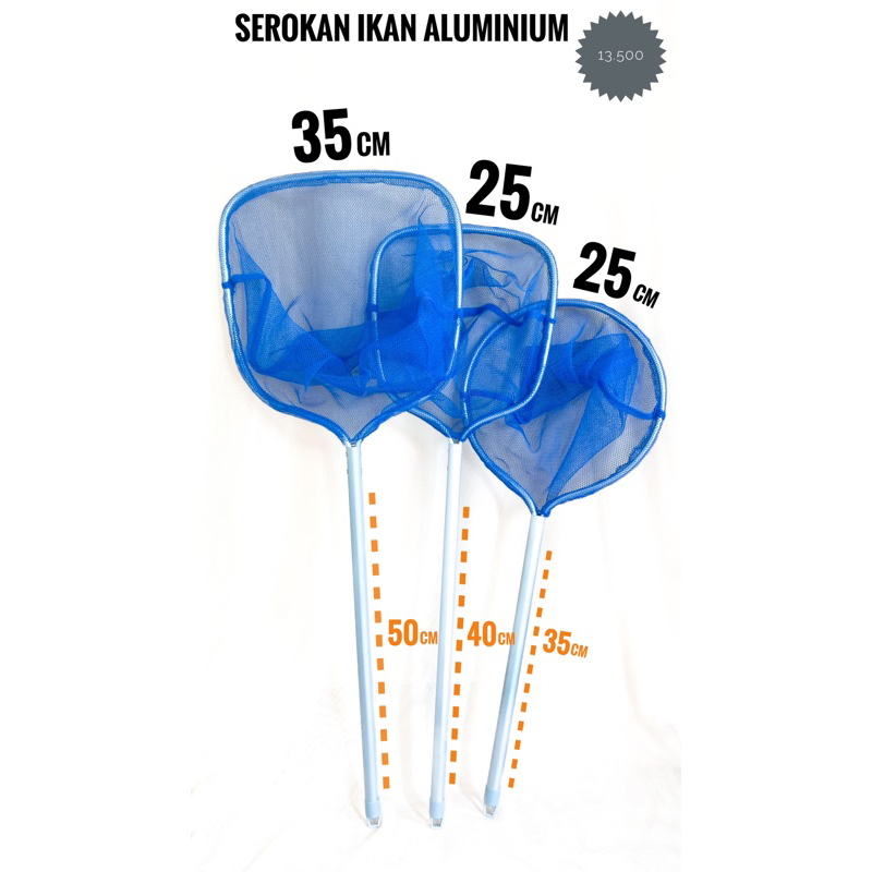 Jual SEROK IKAN ALUMINIUM Jaring polynet dan trawl PE halus//kuat ...