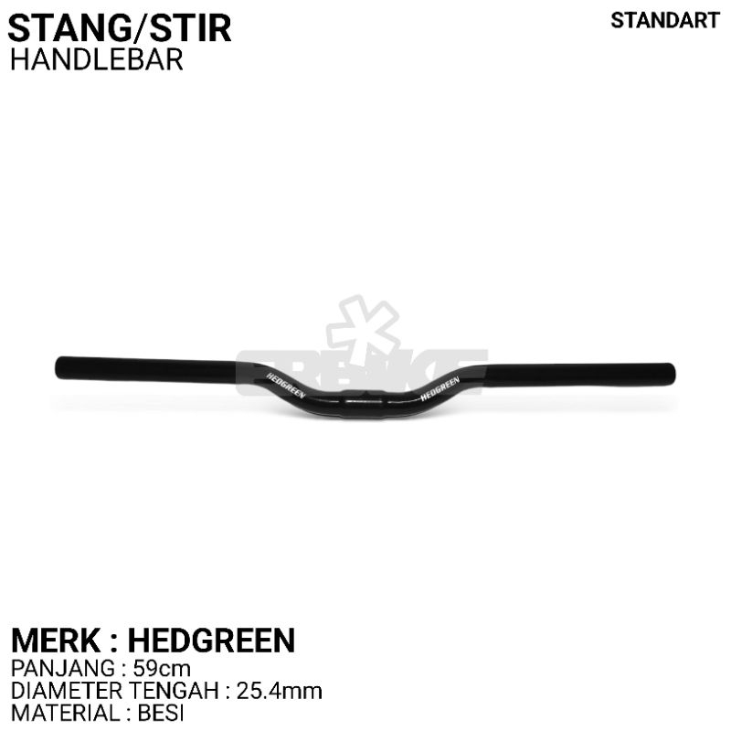 Jual STANG STIR HANDLEBAR SEPEDA FIXIE/MTB/FEDERAL/LIPAT 25.4MM STANDART HEDGREEN | Shopee Indonesia