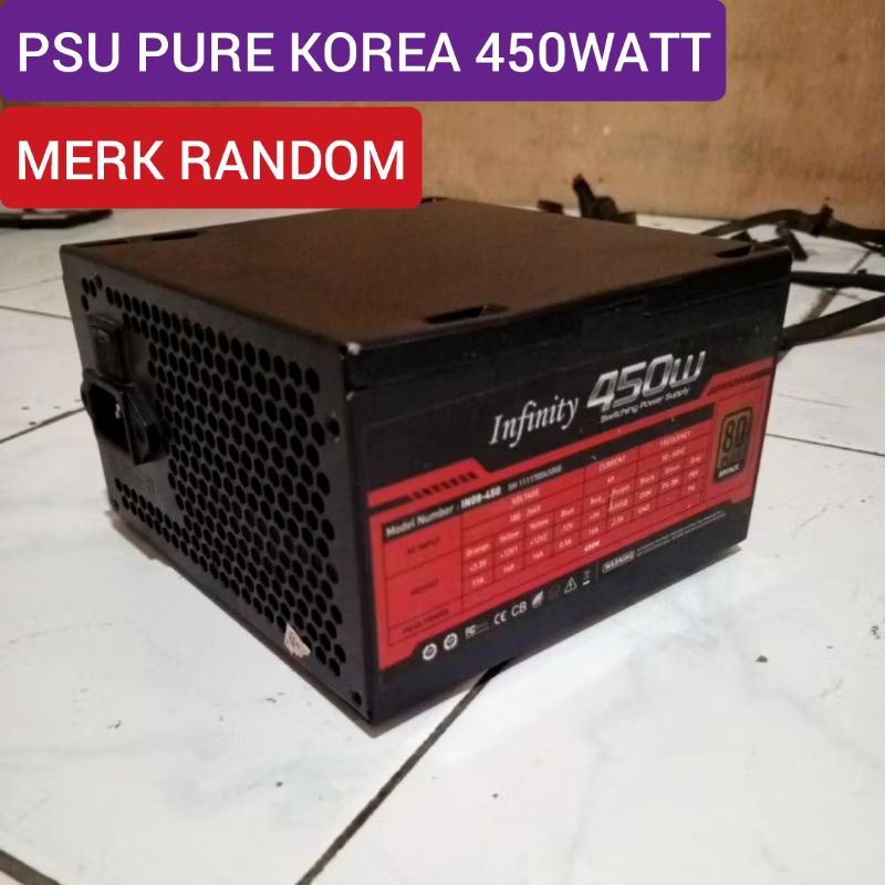 Jual PSU PURE KOREA 450WATT 6 PIN FOR VGA | Shopee Indonesia
