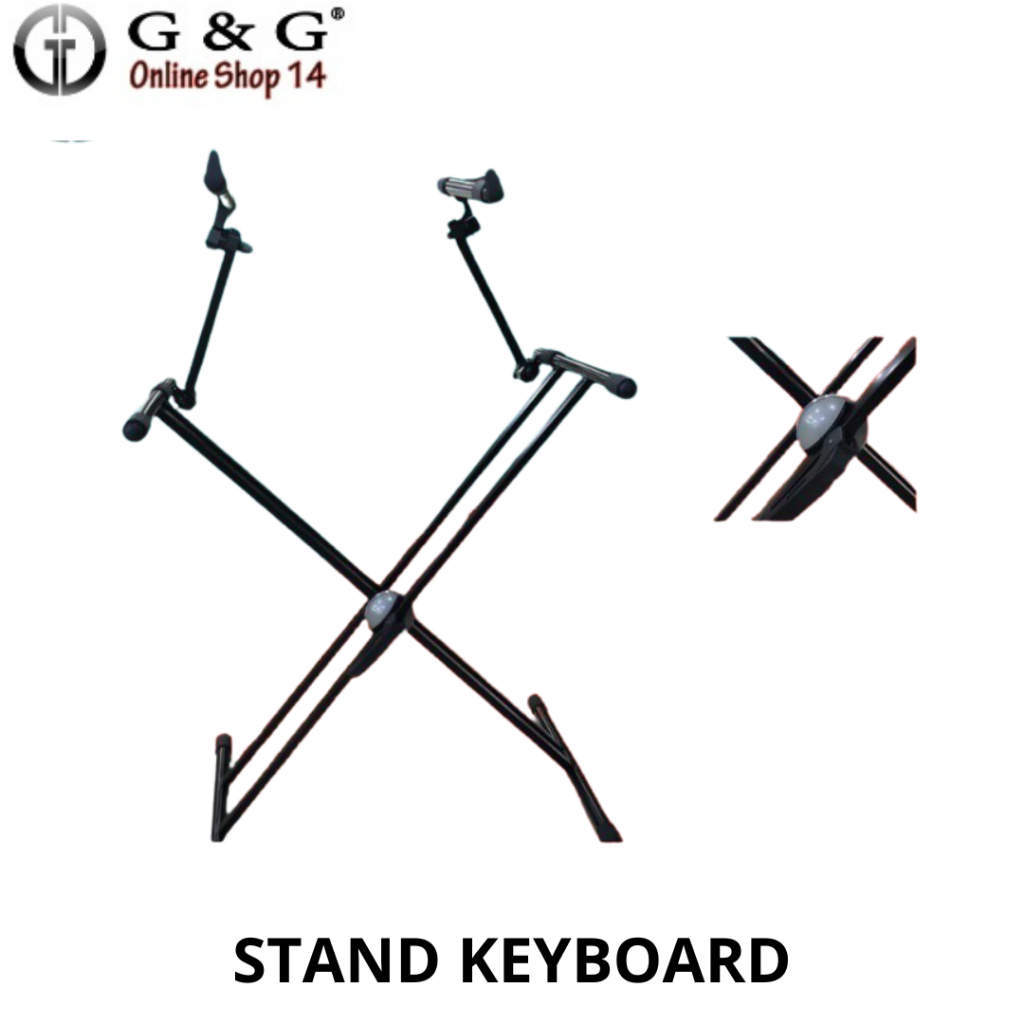 Jual Stand Keyboard AUDIOONE MS-036 Stand Keyboard Double Silang Susun ...