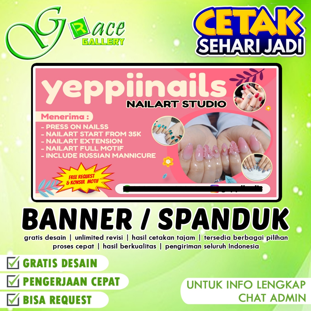 Jual Cetak Spanduk Banner / Benner Murah Kualitas Premium (GRATIS BIAYA ...