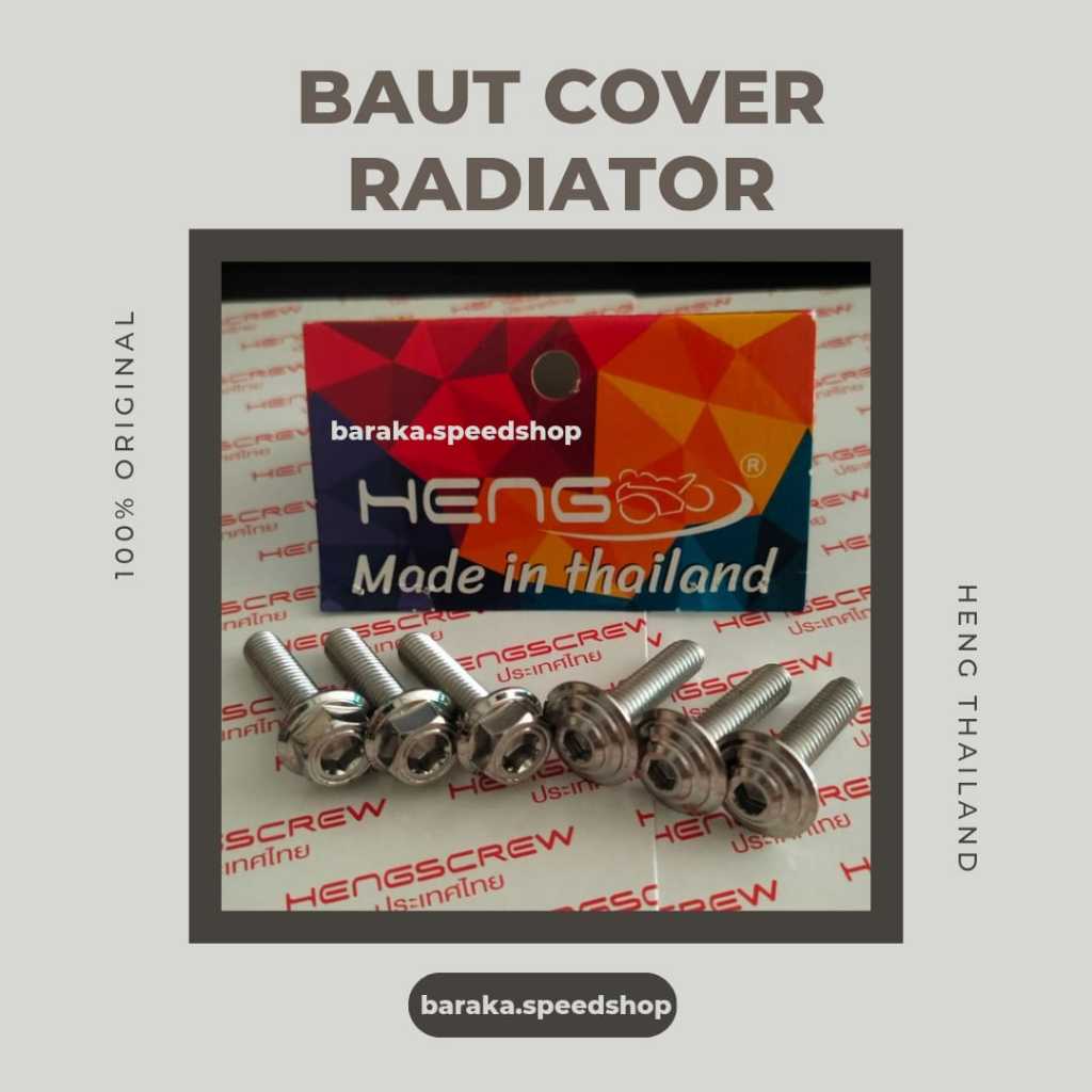 Jual Baut Cover Radiator Standar Stainless HENG 100% ORIGINAL THAILAND ...