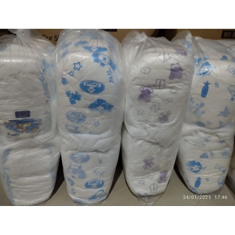 Jual popok/pempers hanuka isi 50 pcs popok bayi tipe celana S,M,L,XL ...