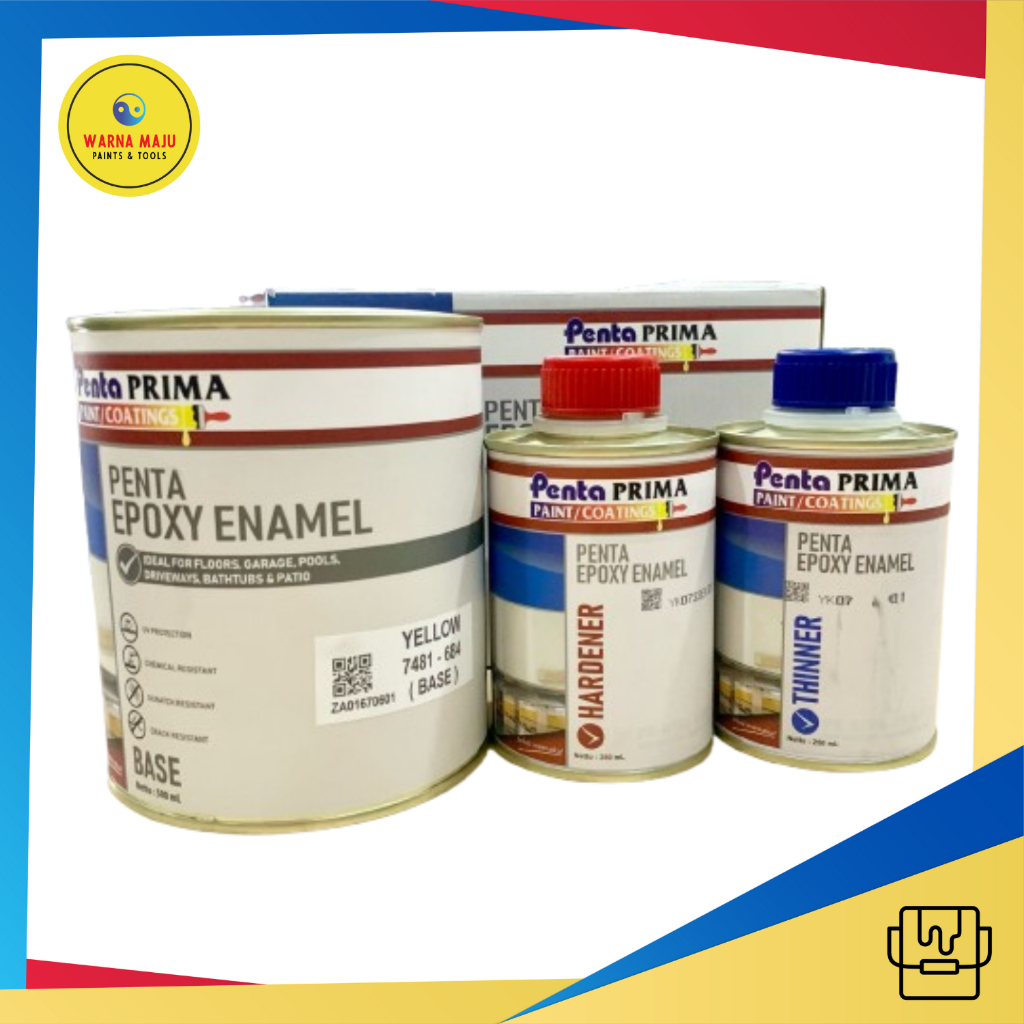 Jual Cat Lantai Epoxy Penta Enamel Ukuran 1 Liter | Shopee Indonesia