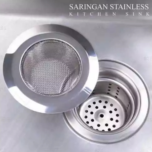 Jual M401 Saringan Wastafel Stainlees Steel Filter Sampah Wastafel ...