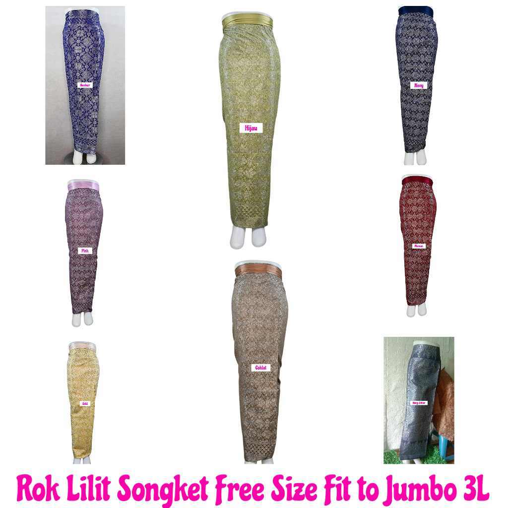 Jual ROK KEBAYA MODERN MODEL LILIT BAHAN SONGKET PALEMBANG | Shopee ...