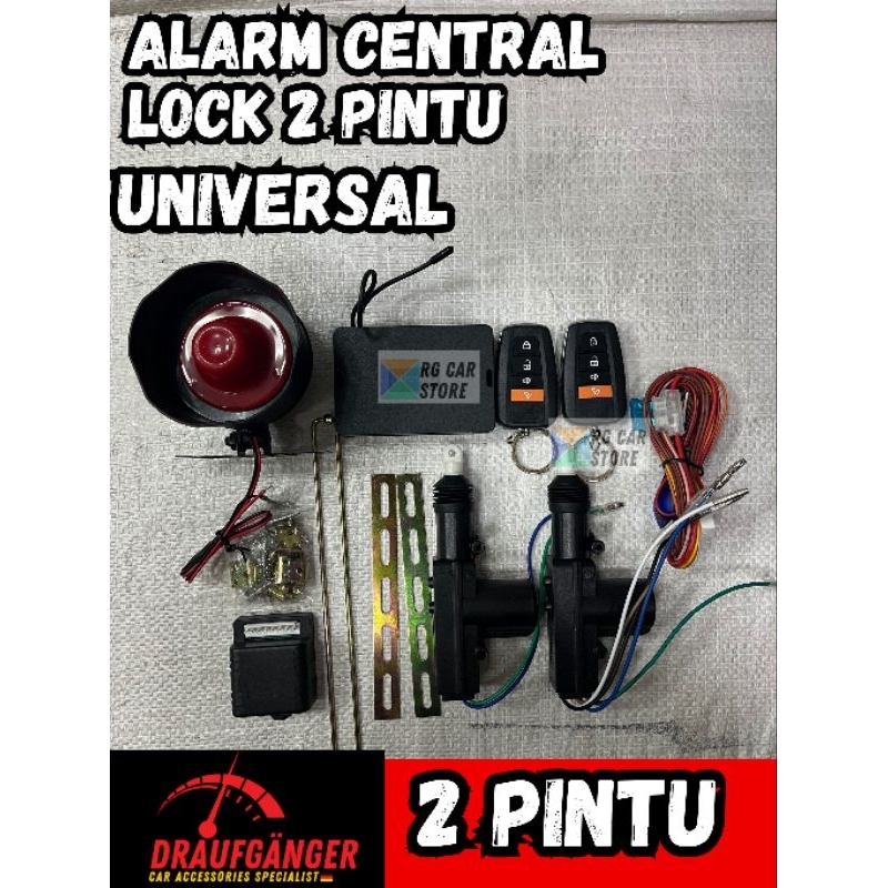 Jual Alarm Central Lock 2 Pintu Universal Garansi 1 Tahun Berkualitas ...