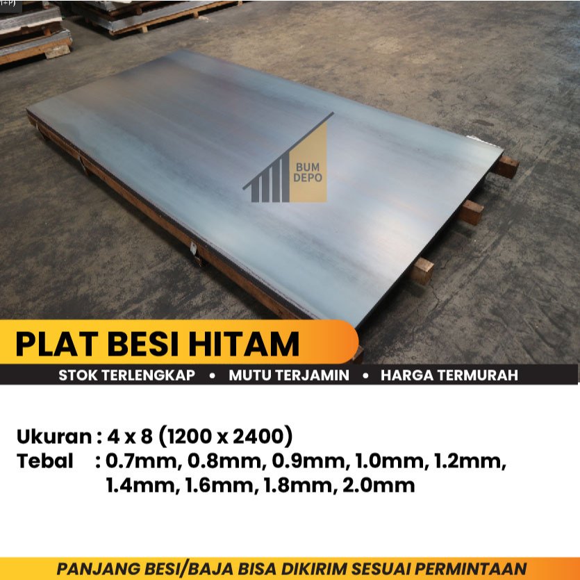 Jual PLAT BESI UKURAN 122X244 (cm) ATAU 4X8 (FEET) | Shopee Indonesia
