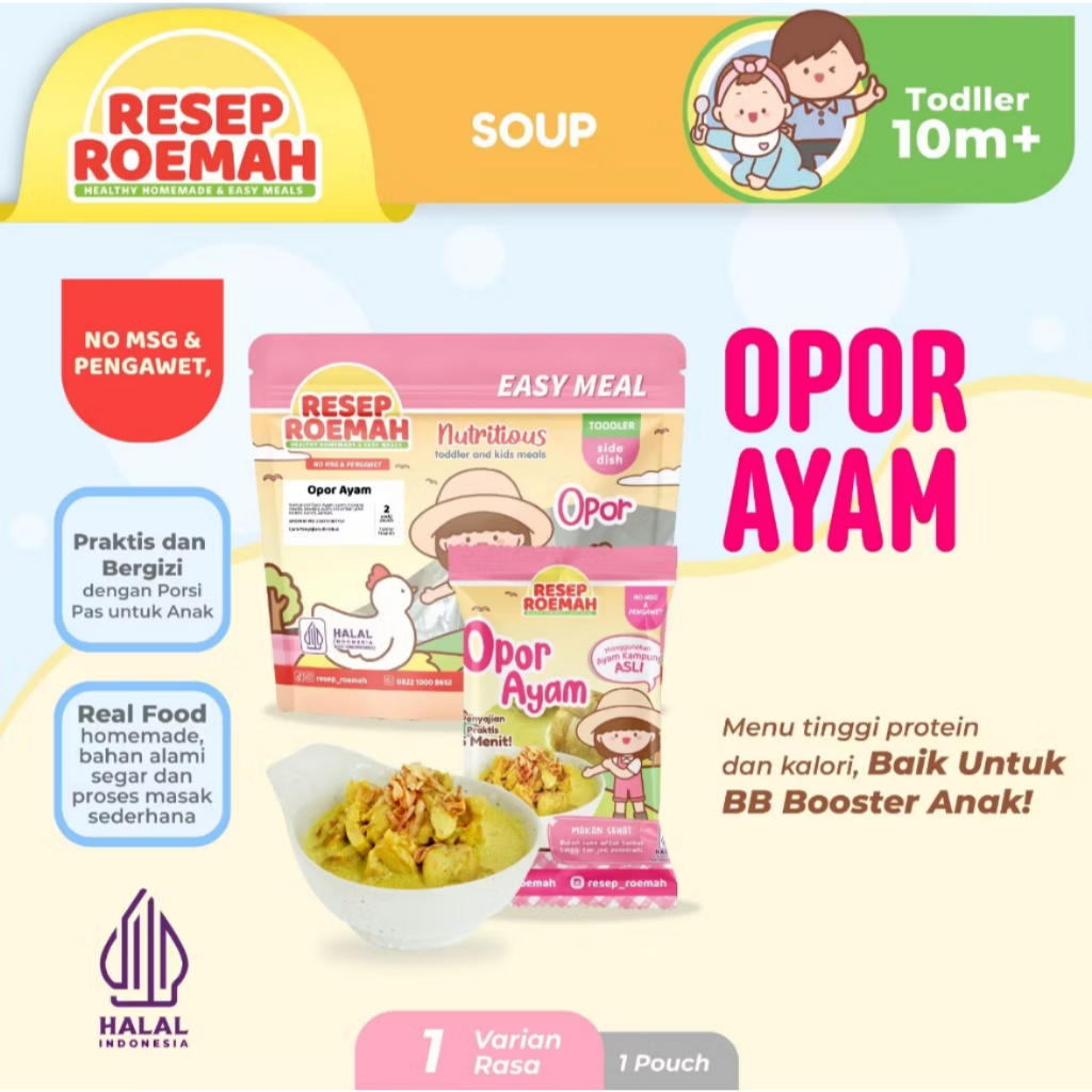 Jual ResepRoemah Opor Ayam / Chicken Opor / Toddler & Kids / Healthy ...