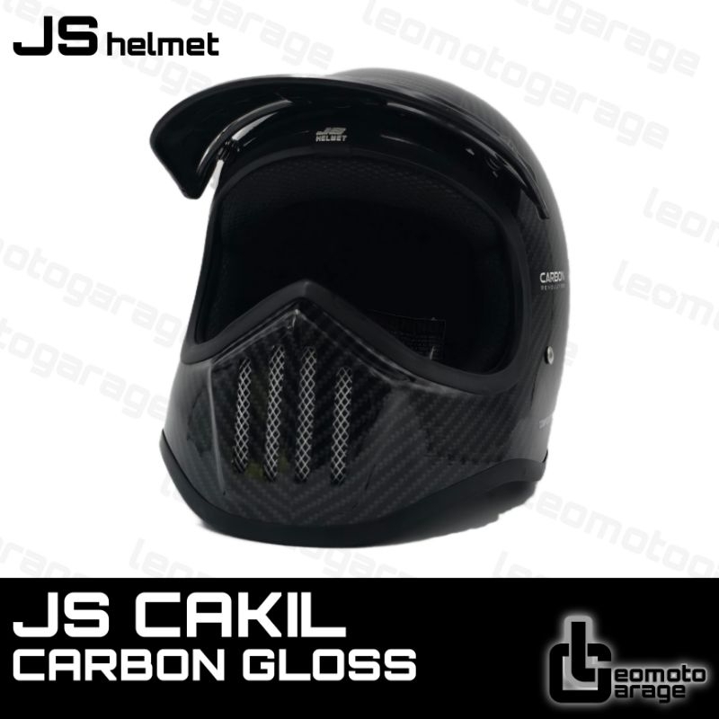 Jual HELM JS CAKIL HELM CAKIL CARBON GLOSS | Shopee Indonesia
