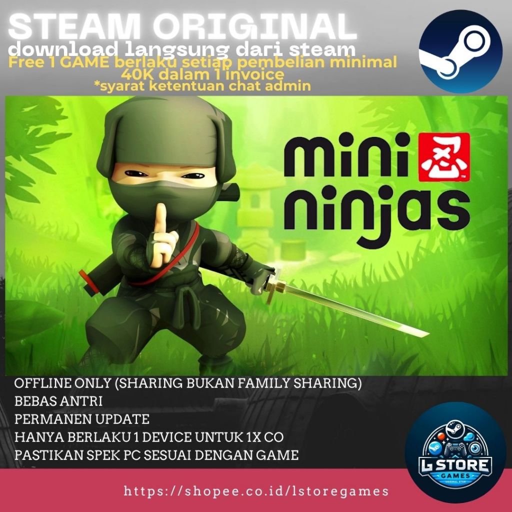 Jual Mini Ninjas Game PC Sharing Original Offline | Shopee Indonesia