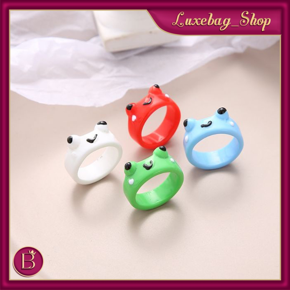 Jual LB - Cincin Karakter Katak Resin Fashion Cute Frog Ring kodok ...