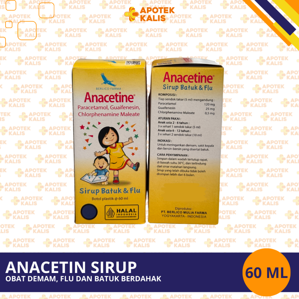 Jual ANACETINE SIRUP BATUK DAN FLU 60 ML | Shopee Indonesia