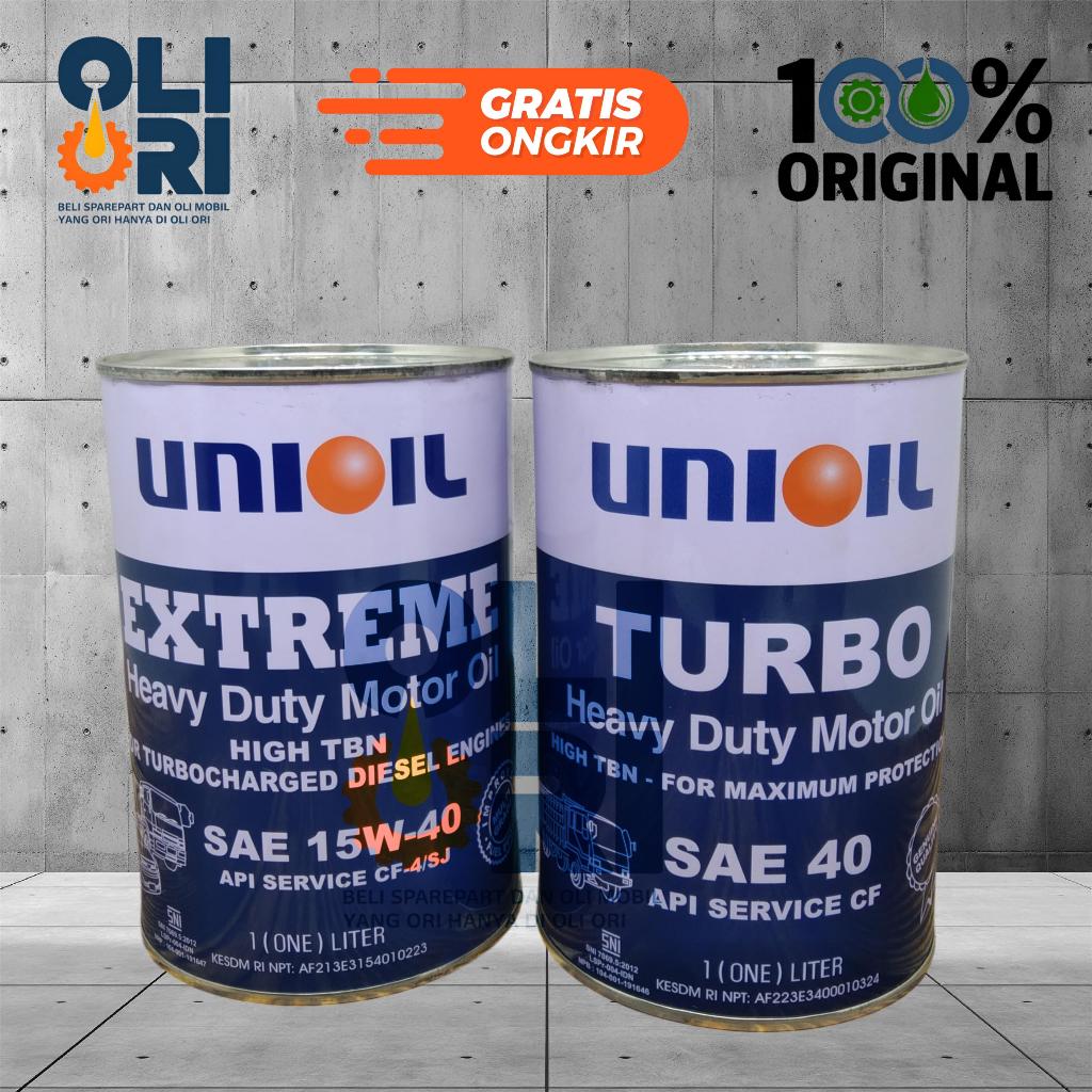 Jual Oli UNIOIL EXTREME 15W-40| Oli UNIOIL TURBO SAE 40 1Liter| Oli ...
