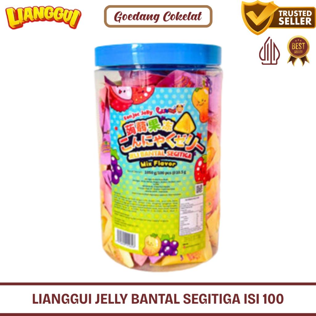 Jual Lianggui Jelly Bantal Segitiga Aneka Rasa Buah Isi 100 Pcs ...