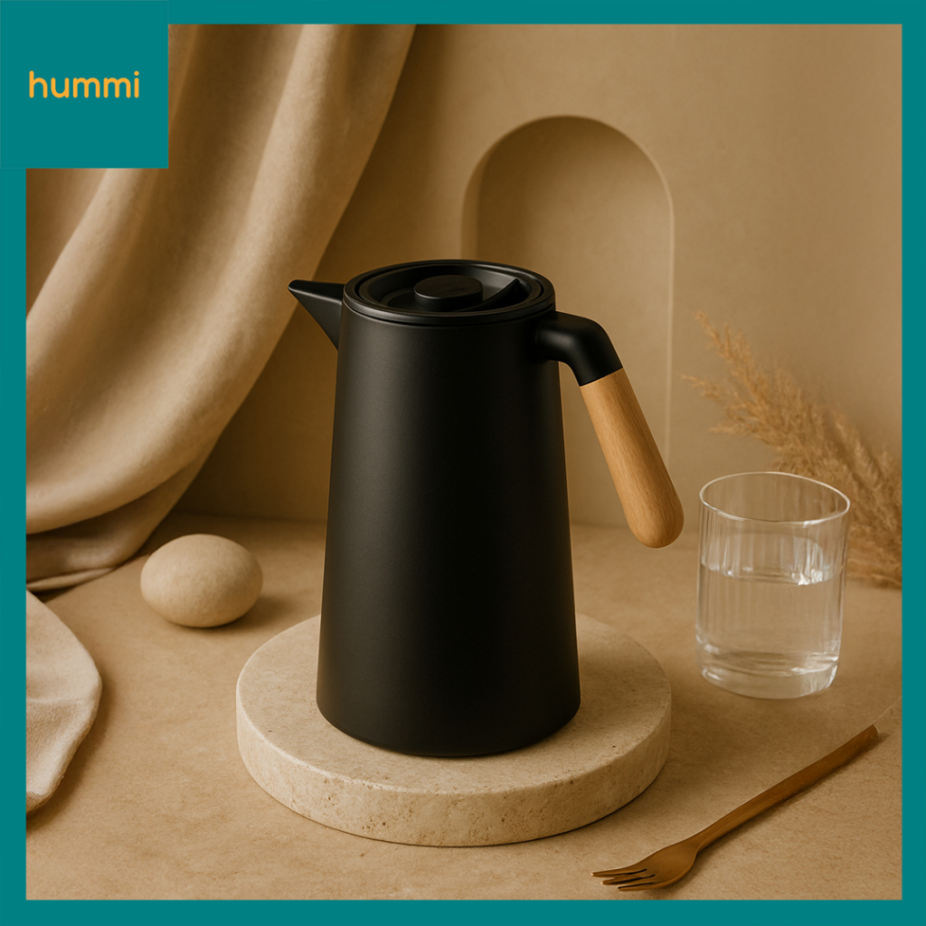 Jual HUMMI X One Two Cups Teko Termos Air Panas Vacuum Jug Flask 1L ...