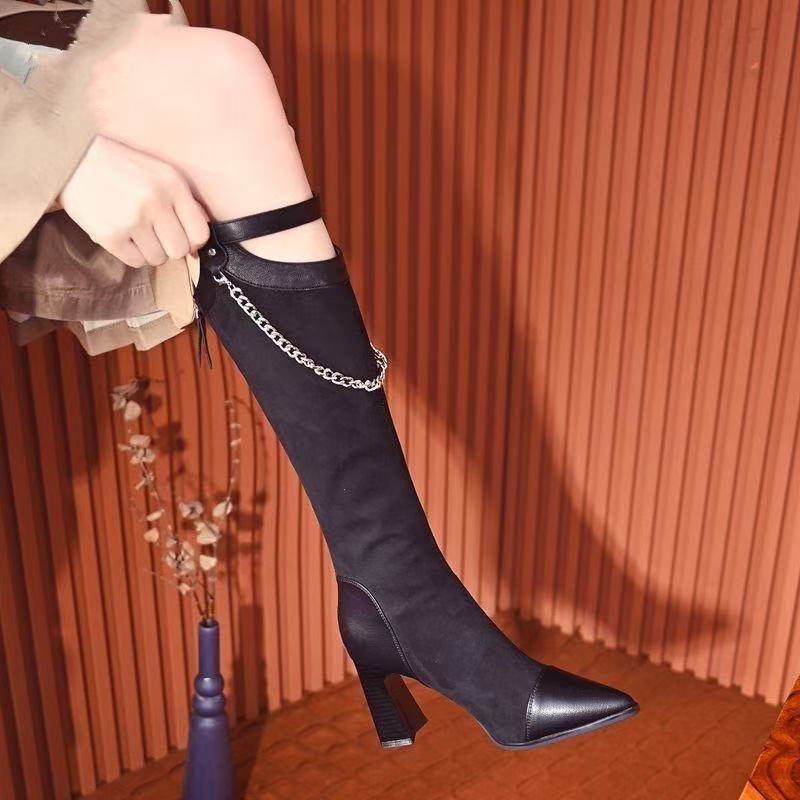 Jual Sepatu Bot Hak Tinggi untuk Wanita, Sandal Jaring Bersirkulasi ...