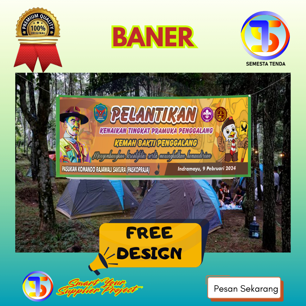 Jual CETAK SPANDUK/BANNER DESIGN & UKURAN BISA COSTUM 1 HARI JADI (FREE ...