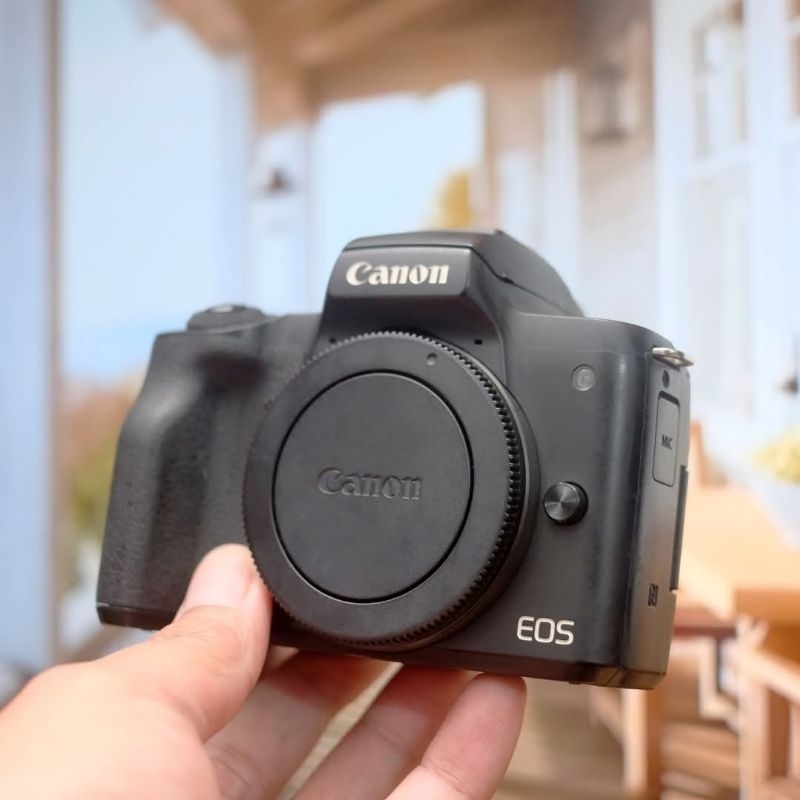 Jual Canon EOS M50 Black Body Only | Shopee Indonesia